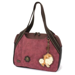 chala bowling bag - pomeranian - burgundy