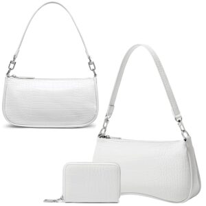 white purse for women 3pcs set small shoulder bag mini clutch purses 90s y2k handbags