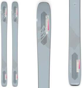 salomon qst lumen 99 womens skis light grey 2128/pink 153