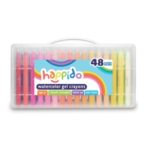 happido watercolor gel crayons - 48 pc set