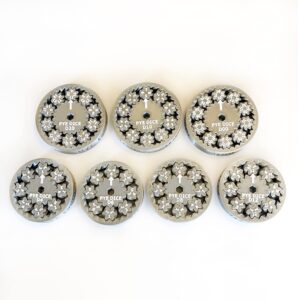 7-piece spin dice set: silver