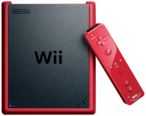 wii mini with mario kart wii game - red (renewed)