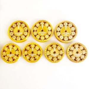 7-piece spin dice set: gold