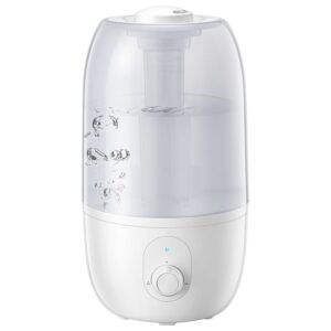 kealife humidifier, cool mist humidifier 2.7l for bedroom, large room, quiet ultrasonic, 360° rotation nozzle, adjustable mist output, 30 hours, auto shut off, dirt resistant nano coating