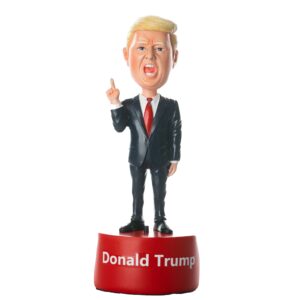 donald trump bobblehead - talking bobble head with audio lines, iconic phrases - president trump bobbleheads figures - maga 2024 hand-painted lifelike figure with base | phrase 2