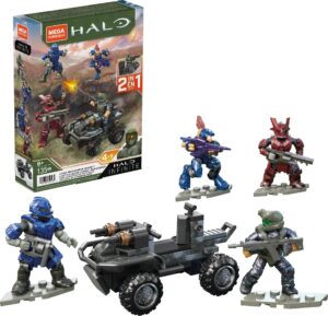 mega halo unsc gungoose gambit attack vehicle halo infinite construction set, building toys for boys