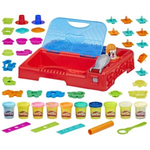 play-doh grab 'n go activity center, with over 30 tools and 10 cans, kids arts and crafts, preschool toys for 3 year old girls and boys and up, non-toxic (amazon exclusive)