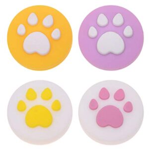 ifundom 4pcs silicone rocker cover cat claw design joystick cap compatible for switch