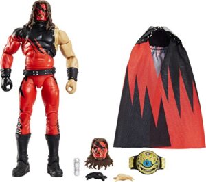 mattel ultimate edition kane action figure, 6-inch collectible with interchangeable head, swappable hands & entrance cape for ages 8 years old & up