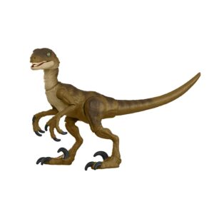 jurassic world toys jurassic park hammond collection velociraptor dinosaur action figure, 7.5 in long with 14 movable joints, gift and collectible