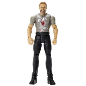 mattel wwe basic action figure, edge, posable 6-inch collectible for ages 6 years old & up