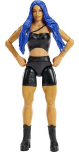 mattel wwe sasha banks basic action figure, posable 6-inch collectible for ages 6 years old & up