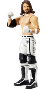 wwe basic aj styles action figure, posable 6-inch collectible for ages 6 years old & up​​