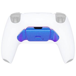 chameleon purple blue replacement redesigned k1 k2 back button housing shell for ps5 controller extremerate rise remap kit - controller & rise remap board not included