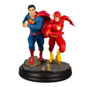 mcfarlane toys - dc direct - dc battle statues superman vs the flash (resin)