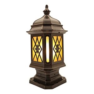 enlylyog chinese style outdoor waterproof courtyard terrace gate wall landscape garden creative outdoor home villa column head lamp,hotel outdoor garden stigma lamp