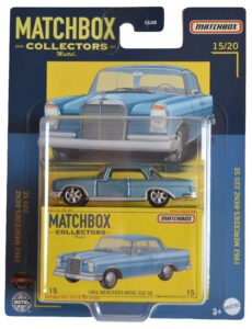 matchbox 1962 mercedes-benz 220 se, [blue] 15/20 collectors