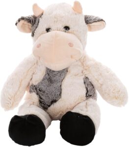 cow stuffed animals soft plush adorable plush cow toy nursery doll, gifts for girls boys 17.71 inches