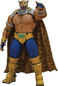 storm collectibles - tekken 7 - king, 1/12 action figure, brown