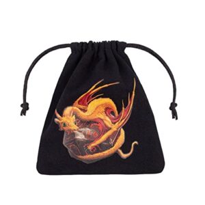 q-workshop dragon black & adorable dice bag