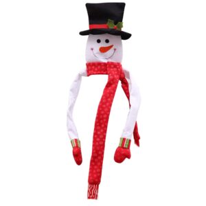 non-woven fabric snowman doll, christmas doll, snowman doll for room hotel shopping mall home(small dots)