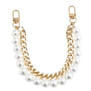 generic fashion artificial pearls bag chain strap handbag purse replacement chains