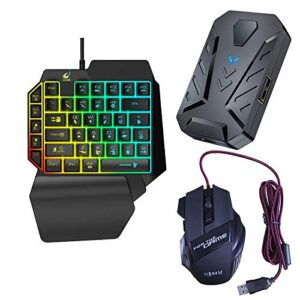 zeafree 3 in 1 gaming keyboard mouse converter combo for smartphone pc pubg mobile game accessories