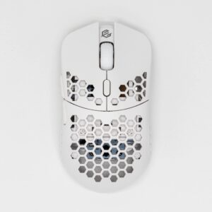 g-wolves hati ht-s ace wireless gaming 58 gram ultra lightweight honeycomb design mouse(white)