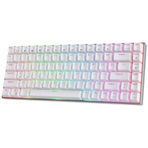 rk royal kludge rk84 pro rgb 75% triple mode bt5.0/2.4g/usb-c hot swappable mechanical keyboard, 84 keys wireless gaming keyboard with aluminum frame, tactile brown switch