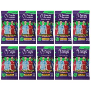 panini adrenalyn 2021-22 panini adrenalyn premier league cards - 10-pack set (6 cards per pack) (total of 60 cards)