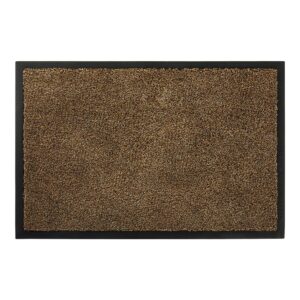 matace microfiber super absorbent home entrance door mat, indoor and outdoor floor mat with non slip backing, dirt and mud trapper front door rug for entryway (24"x36", brown)