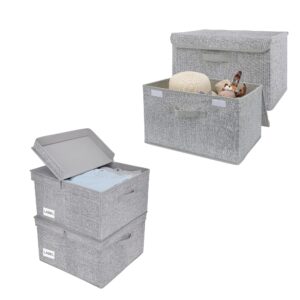 granny says bundle of 2-pack large rectangle storage bins & 2-pack closet storage bins