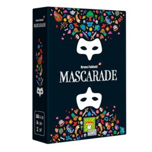 mascarade party game (2nd edition) - masked bluffing and deduction strategy game, family game for kids & adults, ages 10+, 2-13 players, 30 minute playtime, made by repos production