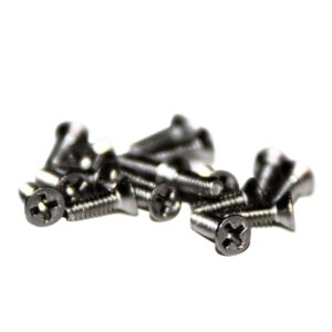 teak tuning silver fingerboard screws, pack of 20 -