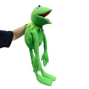 kermit frog hand puppet, frog plush,the muppets show, soft frog puppet doll suitable for role play -green, 24 inches