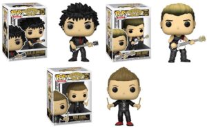 funko rocks: pop! green day collectors set - billie joe armstrong, mike dirnt, tre cool