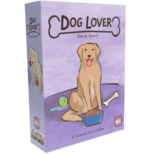 aeg dog lover | family card drafting set collection game | rescue beloved dogs & train new tricks | 2-4 players | ages 10+ | 30 minute playtime