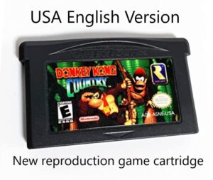 donkey kong country game cartridge card, super combo classic gameboy advance collection, 32 bit retro video game, 【english version】, for gba/ gbm/ gba sp/ nds/ ndsl all version console