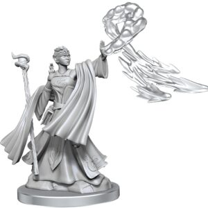 d&d frameworks: elf wizard female - unpainted and unassembled