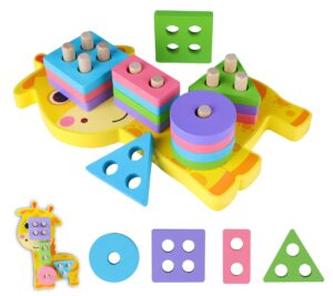 polkrane busy board with led light,montessori toys with toggle switch,travel toys and wooden toy for educational toddler activities for 1 2 3 4 year old boys & girls (polkrane pad)