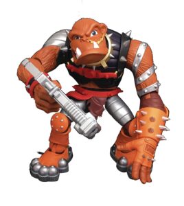 boss fight studio bucky o'hare: bruiser betelgusian berserker baboon action figure, multicolor