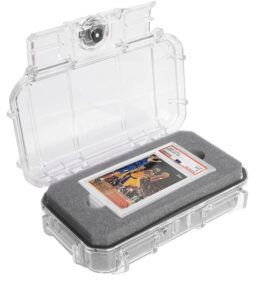 case club 9 graded card slab case - fits up to 9 psa slabs - organize pokemon & sports trading graded card case - heavy duty - airline approved - impact resistant - lockable