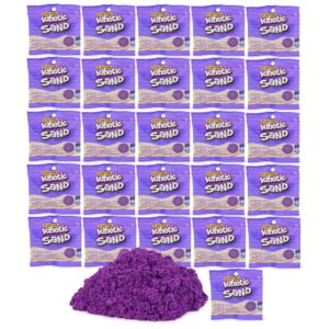 kinetic sand, 26-piece purple play sand party pack (online exclusive) for party favors, goodie bags and more, sensory toys for kids ages 3 and up