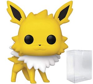 pop pokemon - jolteon funko pop! vinyl figure (bundled with compatible pop box protector case), multicolor, 3.75 inches