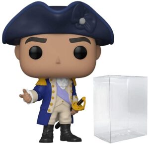 pop broadway: hamilton - george washington funko pop! vinyl figure (bundled with compatible pop box protector case), multicolor, 3.75 inches