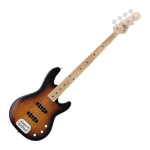 g&l tribute jb-2 bass guitar - 3-tone sunburst