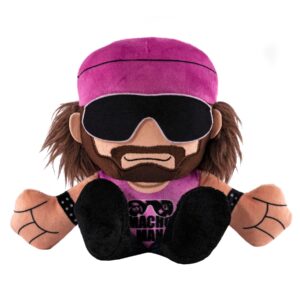 bleacher creatures wwe macho man randy savage 8" kuricha sitting plush- soft chibi inspired toy