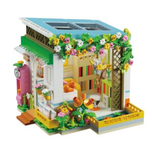 sunhabi girls house building toy friends sets for girls 6-12 8-12 10-12 size of mini bricks house set for girls 6-12 8-12 4-7 for boys and girls 6-12, 618pcs 4.72 * 4.64 * 4.25 inch………