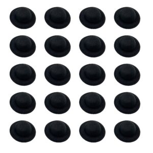 asfung, 20 pcs mini felt top hats miniature hat for art & diy crafts accessories party christmas decoration black, free size