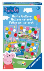 ravensburger gift game 20853 peppa pig colourful balloons funny colour dice game for children from 3 years, peppa pig gift, peppa pig puzzle